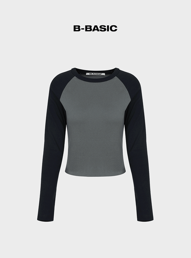 [2천장판매] [B-BASIC] 스탠다드 나그랑 긴팔티 (2SIZE)(베이직 기본 라운드 슬림 포인트 긴팔티셔츠 티셔츠) - 에이블리