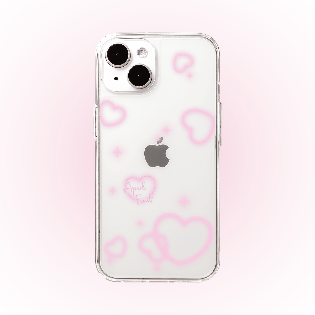 [Heart Shine Phone Case] 💖Hot💖 하트 핑크 샤인 그라데이션 투명 젤하드 맥세이프 폰케이스 아이폰 갤럭시 ...