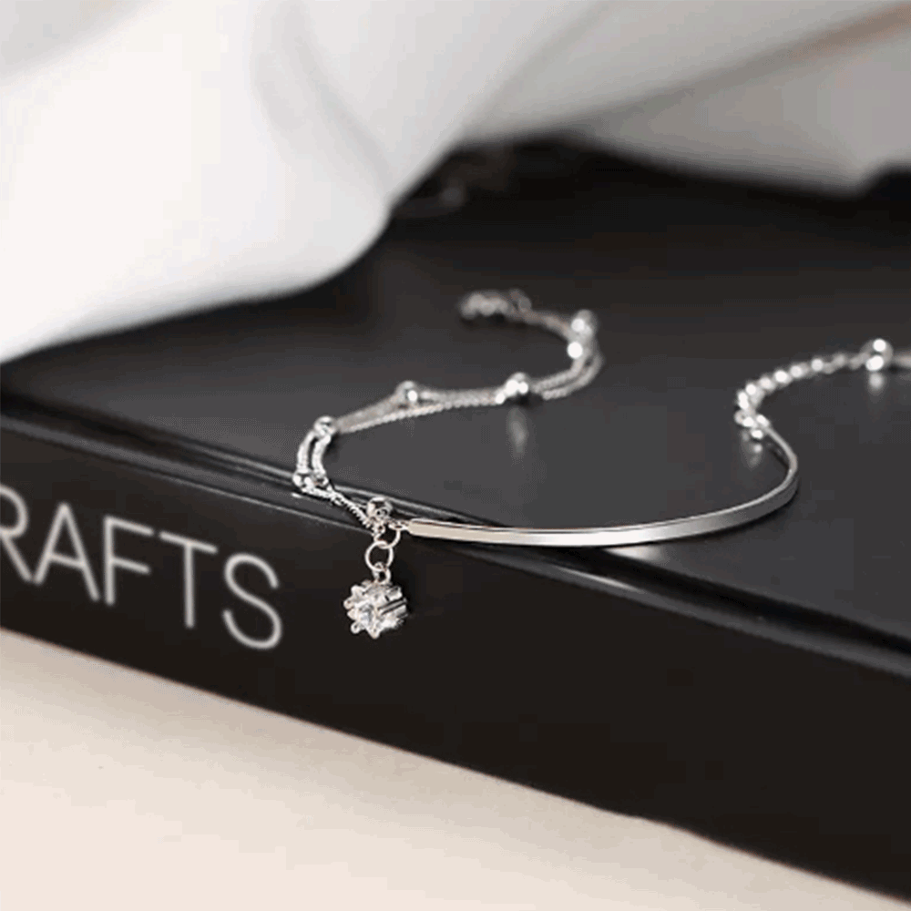 🍀우정커플템으로 딱🍀 당일출고 큐빅 레이어드 팔찌 실버 비즈 큐빅 원석 여친 커플 우정 선물 생일선물 우정템 데일리템 우정선물 커플템 에이블리