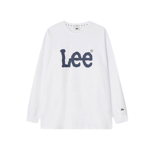 (국내100%매장판) LEE 빅 트위치 긴팔 티셔츠 화이트 블랙 - 에이블리