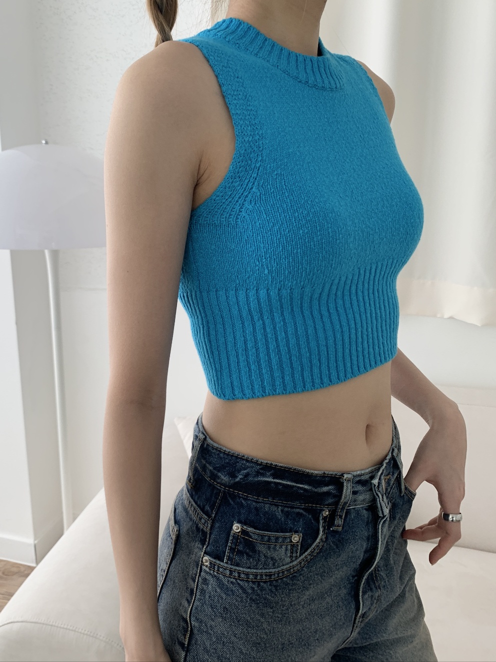 [BEST/국내제작] y2k 크롭 여름나시 미니탑 / 4color - 에이블리