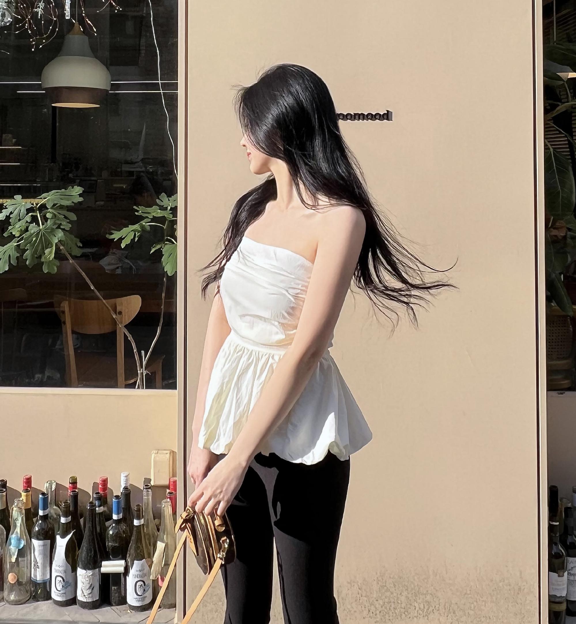 [MD추천 / 여름 추천 상품 !] 셔링 탑 bl (2color) - 에이블리