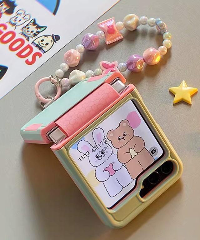 태그홀더 비즈 스트랩 갤럭시 Z플립6 Z플립5 힌지 보호 풀커버 범퍼 Z플립4 Z플립3 제트플립6 제트플립5 제트플립4 제트플립3 지플립6 지플립5 지플립4 귀여운 하드