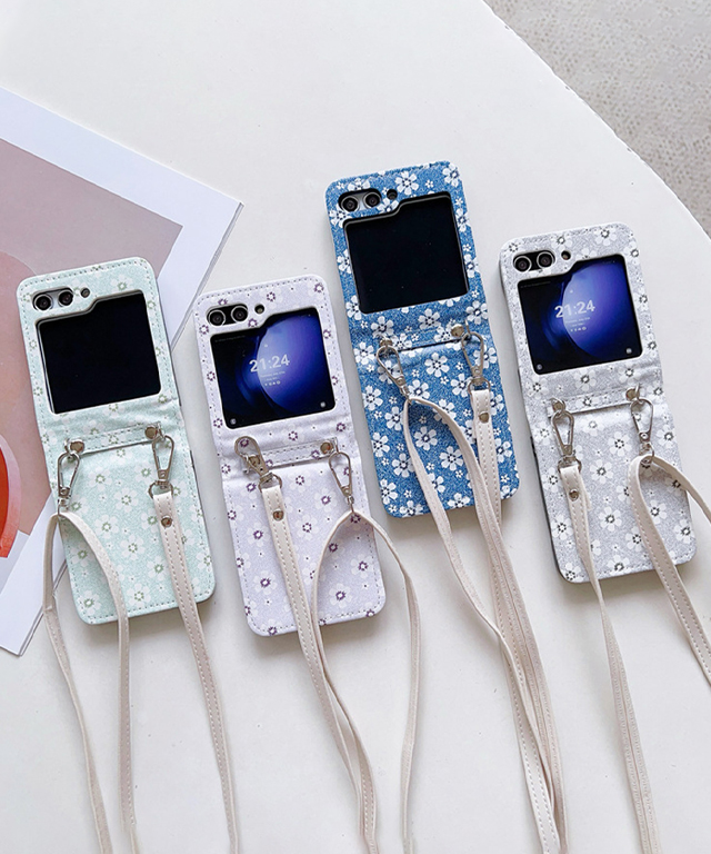 플라워 힌지보호 가죽 커버 분실방지 목걸이 스트랩 갤럭시 Z플립6 Z플립5 Z플립4 Z플립3 제트플립6 제트플립5 제트플립4 제트플립3 지플립6 지플립5 지플립4 하드 범퍼