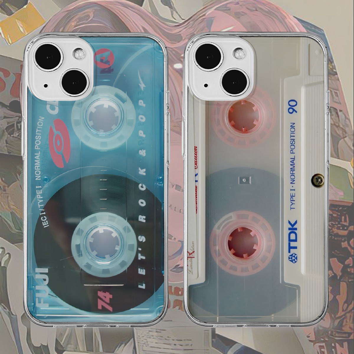 신상할인💕 젤리 카세트핸드폰케이스 Z플립6 아이폰16 S24 A31 A32 A33 A25 A35 전기종 감성적인 투명젤리 귀여운 리본 패턴 심플한 드로잉 유니크 러블리