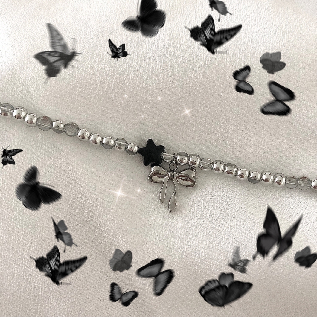 변색x자체제작 써지컬 리본 실버팔찌 비즈팔찌 비즈팔찌 커플팔찌 우정팔찌 우정템 빈티지 유니크 긱시크 여름팔찌 실버팔찌 당일발송 11 에이블리