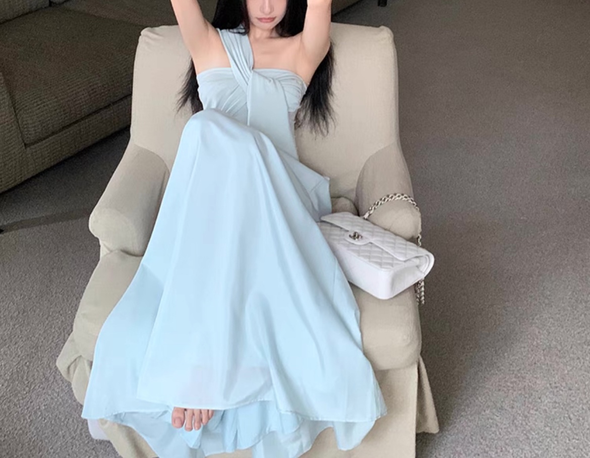 2color 원숄더 투피스 셋업 오프숄더 탑 원숄더 탑 롱 스커트 플레어 스커트 셋업 섹시 투피스 글램 투피스 휴양지 투피스 바캉스룩 데이트룩 고급스러운 데일리룩 클럽