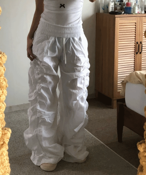 Shirring Lazy Pants [2color] 에이블리