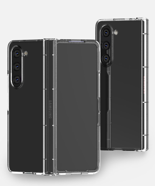 갤럭시Z폴드6 Z폴드5 힌지 보호 커버 투명 가드 케이스 - 에이블리