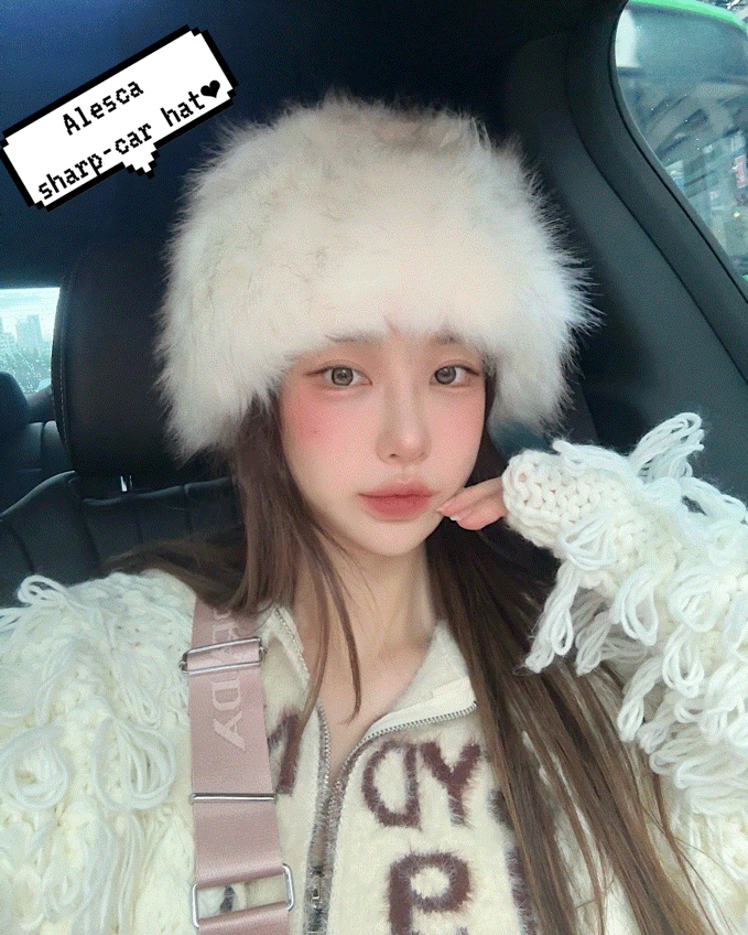 아이돌🖤1 1할인 러시안 페이크퍼 벙거지 샤프카 메텔 모자 러시아 방한 털 기모 버킷햇 퍼 에이블리