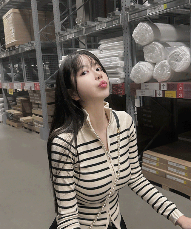 볼륨몸매핏 투웨이 단가라 집업 가디건 1 COLOR - 에이블리