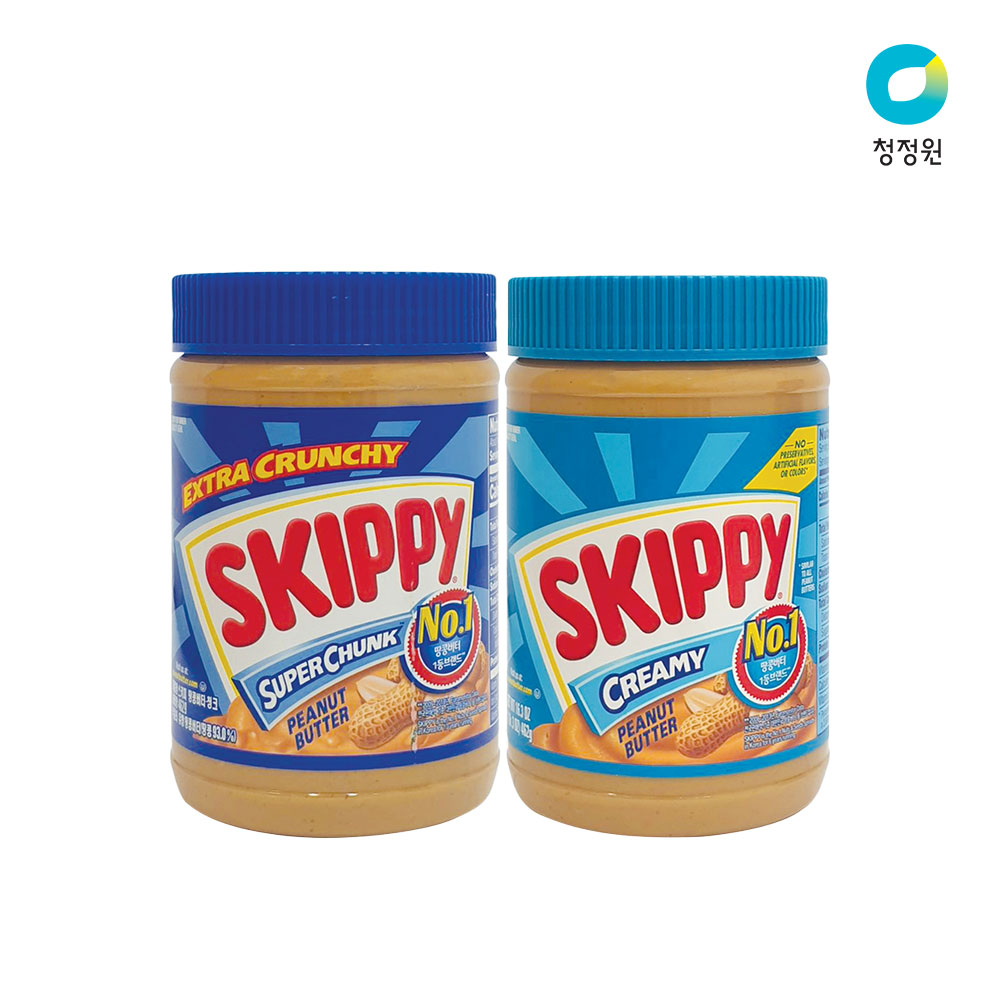 [청정원] 스키피땅콩버터 크리미 청크 462g 택 1 에이블리