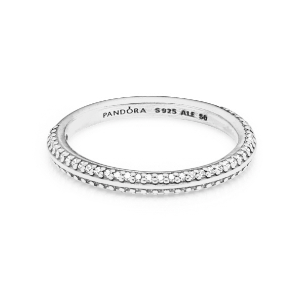 판도라 199679C01 판도라 미 파베 실버 반지 - 에이블리