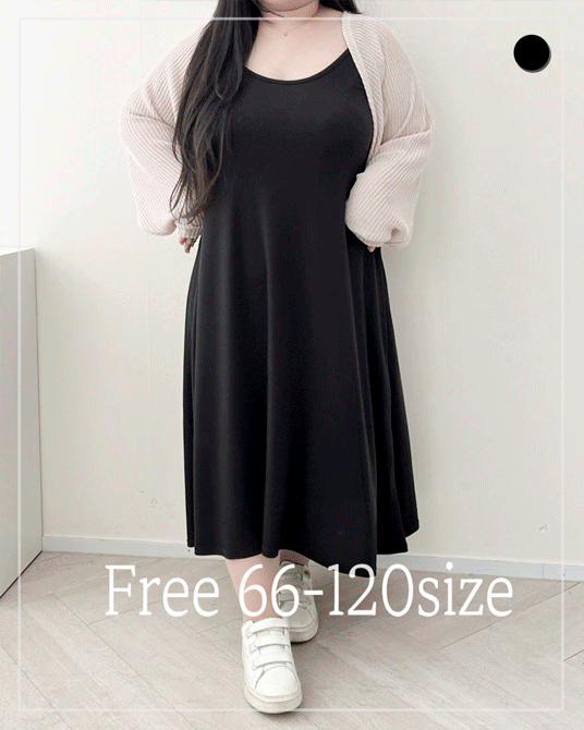 리뉴얼출시💥문의폭발 바로 그 원피스 빅사이즈 나시 롱원피스💥 레이어드 이너원피스 신축성짱 골지 니트 5XL / 테라 (66-120) - 에이블리