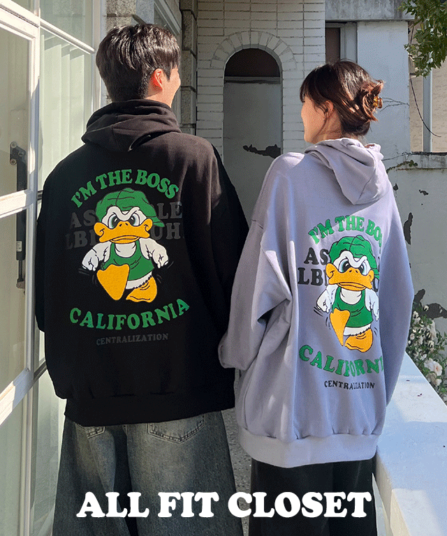 4XL ️올핏단독 ️후기BEST/여리핏 cute duck 후드티 2color - 에이블리