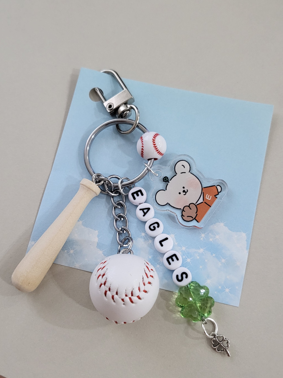 [하정상점] 행고미 + 야구공 / 핸드메이드 키링 / 야구 스포츠 키링 - 에이블리