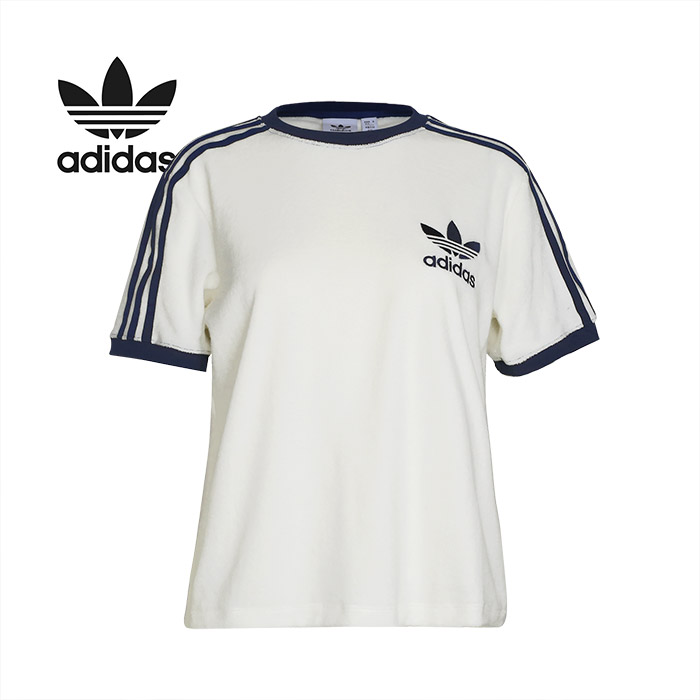 아디다스 테리 3S 티셔츠 화이트 (IT9842) - 에이블리