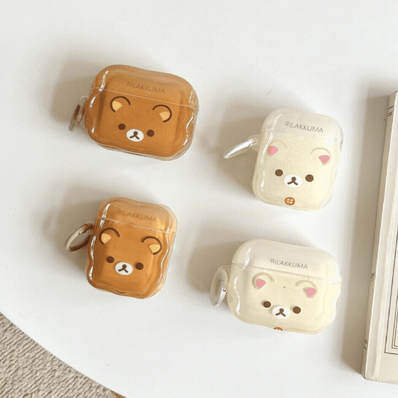 에어팟4세대추가🔥물결곰돌에어팟케이스 크림 브라운케이스 귀여운케이스 생일선물 에어팟1세대 에어팟2세대 에어팟3세대 에어팟프로 에어팟프로2 에어팟4세대 에어팟 아이폰케이스