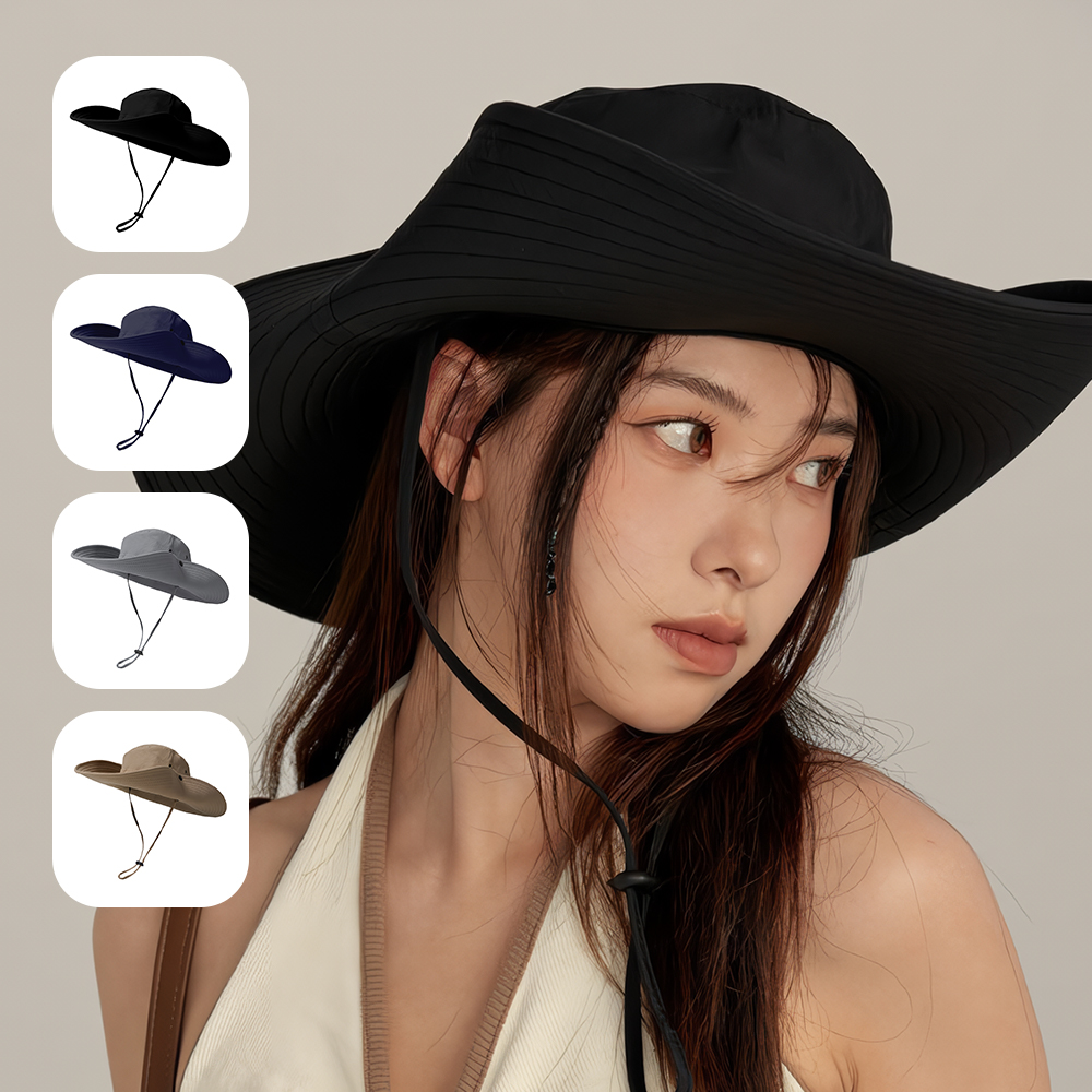 엔도어스 아웃도어 챙 모자 카우보이 경량 썬캡 자외선차단 등산 낚시 사파리 버킷햇 - 에이블리