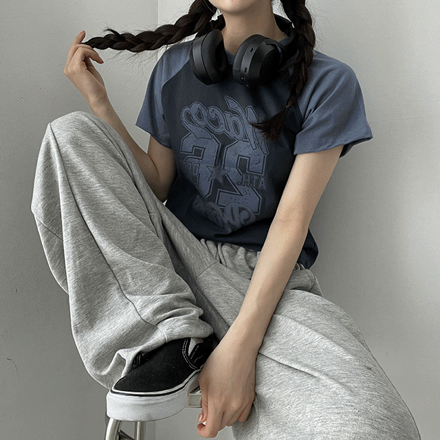 (Y2K/빈티지) 에타나그랑반팔티 (3color) - 에이블리