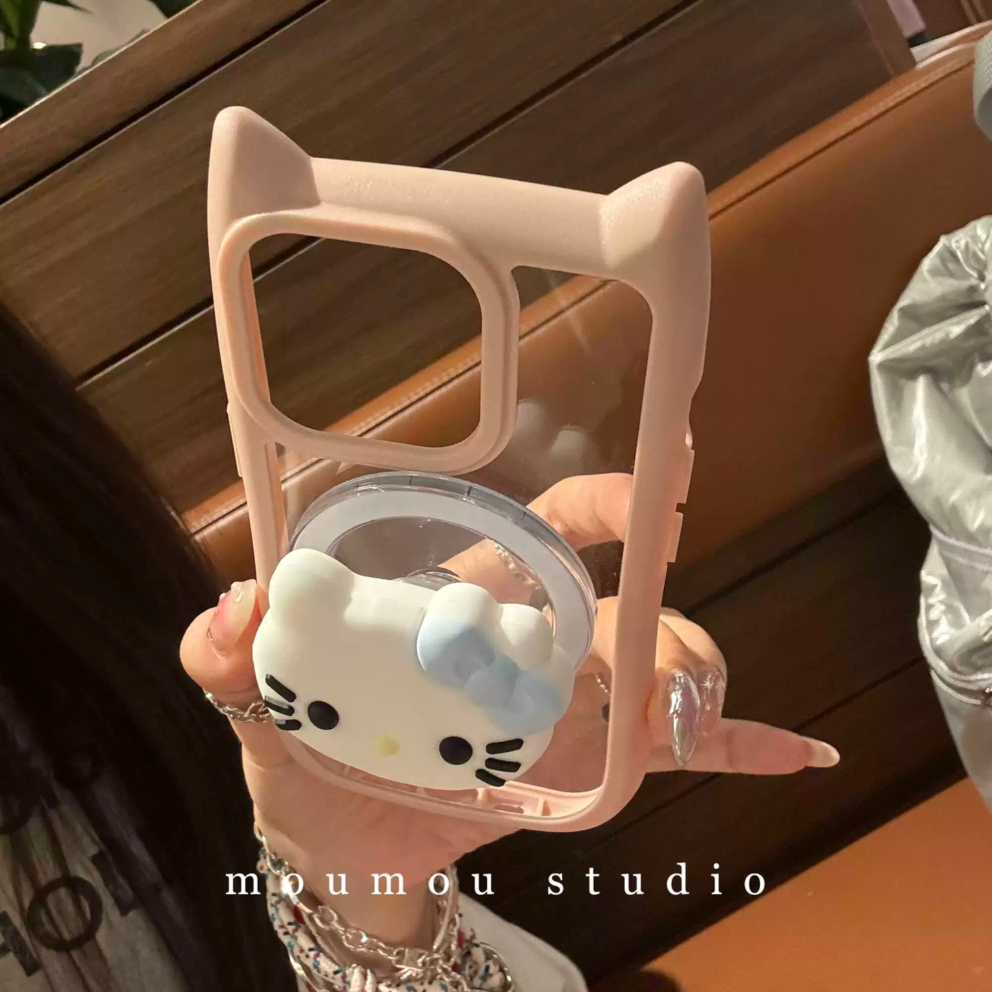 맥세이프케이스💓고양이귀💓 맥세이프톡 입체귀 쿠로미 마이멜로디 범퍼케이스 아이폰케이스 유니크 특이한 15프로맥스 14프로맥스 13프로맥스 12프로맥스 귀여운 키치 에이블리