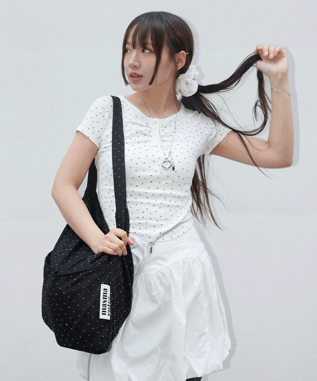[나연 PICK] Rabbit eco bag_Twilight Black - 에이블리