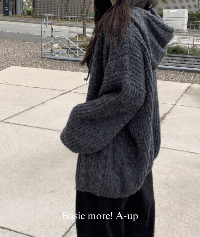 [남녀공용 여리핏🖤]코타츠 후드니트가디건 4colors 니트 후드티 가디건 후드집업 후리스 자켓 니트집업 니트가디건 에이블리