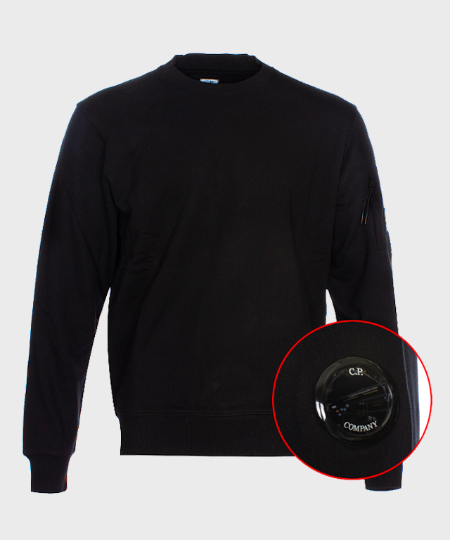 당일출고 CP컴퍼니 24FW 렌즈 와펜 맨투맨 17CMSS023A 005086W 999 - 에이블리