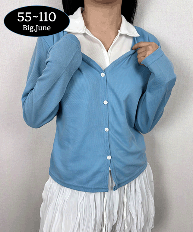 [~120 5XL 날씬여리핏/빅사이즈]레이어드 가디건🧡일체형 여리여리 여리핏 레이어드 긴팔티 가을티 가을코디 가을신상 체형커버 캐주얼 러블리 페미닌 긴팔가디건 [421 ...