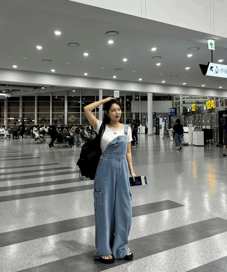 [S,M,L 사이즈선택가능] 카고 오버롤 멜빵팬츠 2col - 에이블리