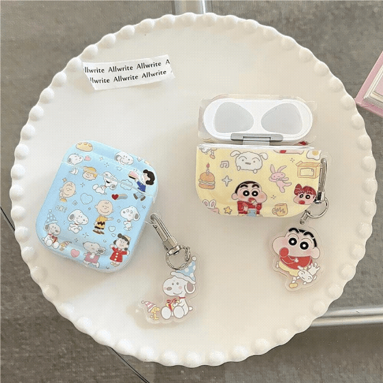 짱구스누피에어팟케이스 커플케이스 우정케이스 귀여운케이스 에어팟집 생일선물 에어팟1세대 에어팟2세대 에어팟3세대 에어팟프로