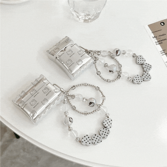 실버에어팟땡땡이하트키링에어팟케이스 우정케이스 귀여운에어팟 에어팟집 생일선물 에어팟1세대 에어팟2세대 에어팟3세대 에어팟프로 에어팟프로2 에어팟키링 아이폰케이스 Y2k