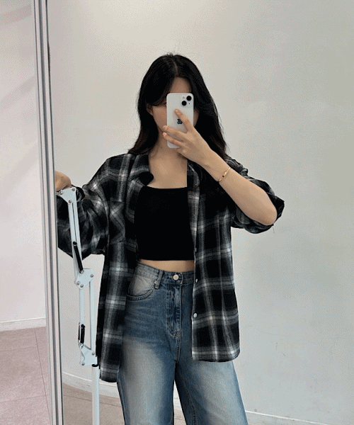 [간절기필수템] 오버핏 체크셔츠 봄 가을 남방 체크남방 오버핏 남녀공용 간절기 너드룩 셔츠 에이블리