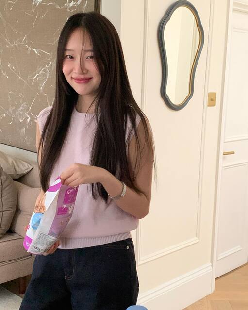 당일 핑크/ 진심 JINSIM 헤븐리 슬리브리스 니트 (4color) - 에이블리