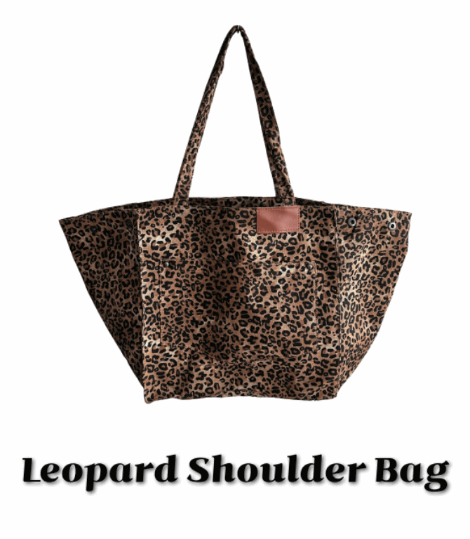 당일🚀11💕 스냅버튼 레오파드 빅 숄더백 학생 대학생 데일리 데이트 캐주얼 캠퍼스 직장인 여행 수학여행 졸업 개강 방학 여신 모리 증사 졸사 반바지 나시 반팔가방 에이블리