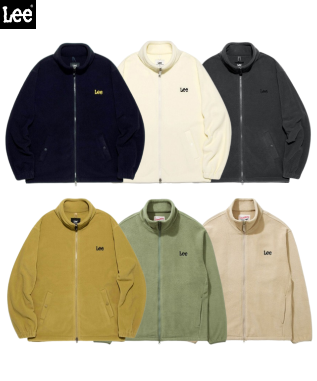 💙한정특가💙Lee 집업 자켓 플리스 점퍼 아우터 남녀공용 - 에이블리