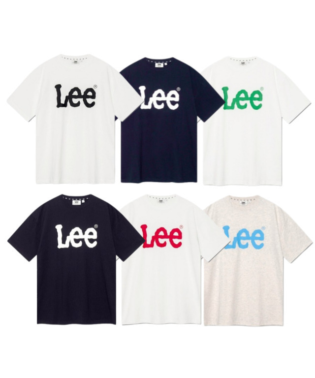 💙정품💙Lee 리 반팔 티셔츠 남녀공용 커플 반팔티 빅 트위치 로고 8종 컬러 - 에이블리