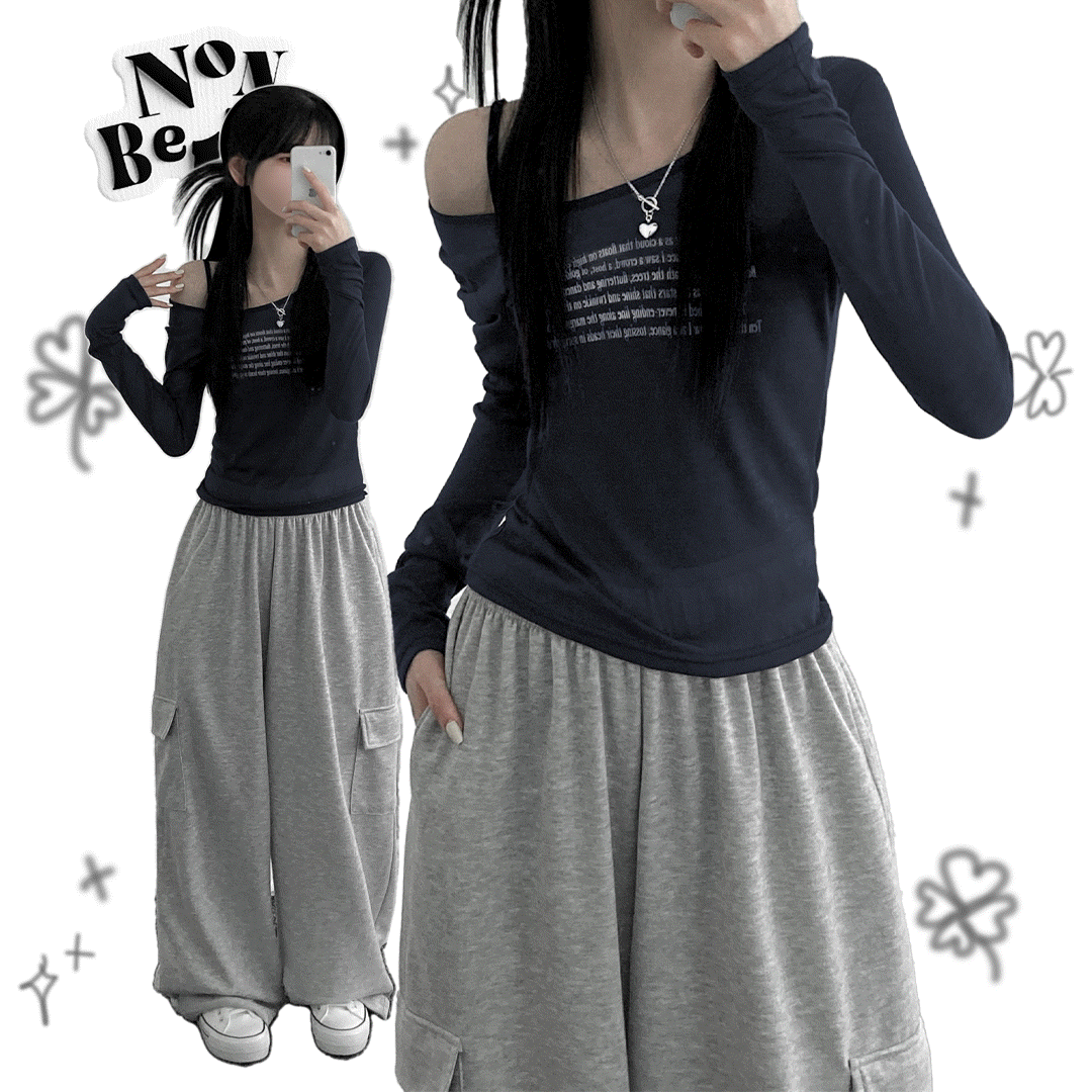 austin layered t [ 오스틴 레이어드 시스루 긴팔티 ] - 에이블리