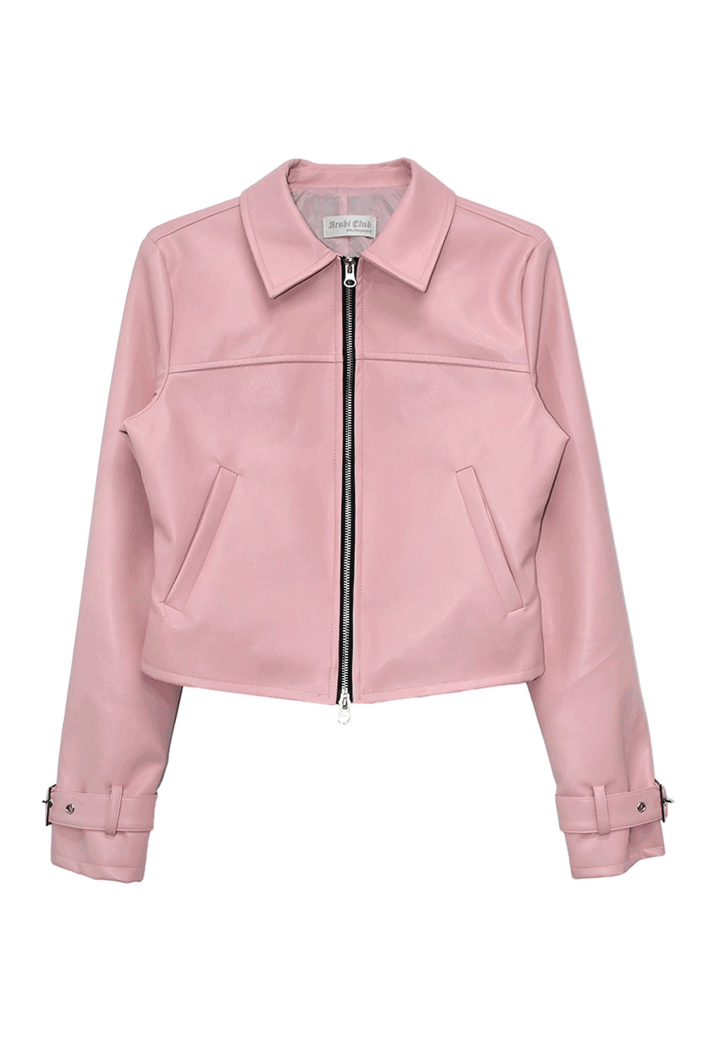 [ACUBI CLUB] buckle point leather jk (2colors) - 에이블리