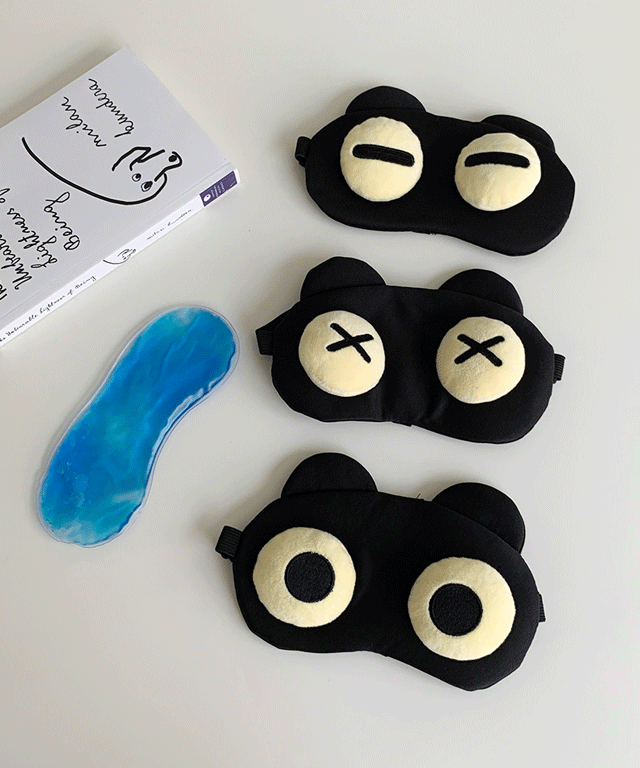 [1 1할인] 곰돌이 쿨링 표정 수면안대 암막 캐릭터 아이마스크 에이블리