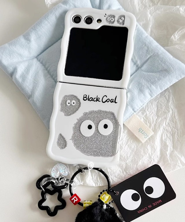 캐릭터 태그 홀더 인형 비즈 키링 웨이브 실리콘 범퍼 갤럭시 Z플립6 Z플립5 Z플립4 Z플립3 제트플립6 제트플립5 제트플립4 지플립6 지플립5 지플립4 귀여운 디자인